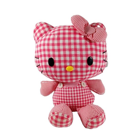 Jakks Pacific | Toys | Hello Kitty By Sanrio 20 Pink Plaid Plush 12 ...